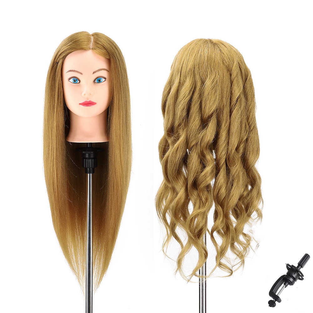 Cap de Coafat cu Par Natural 100% Blond Auriu 60cm - eMAG.ro