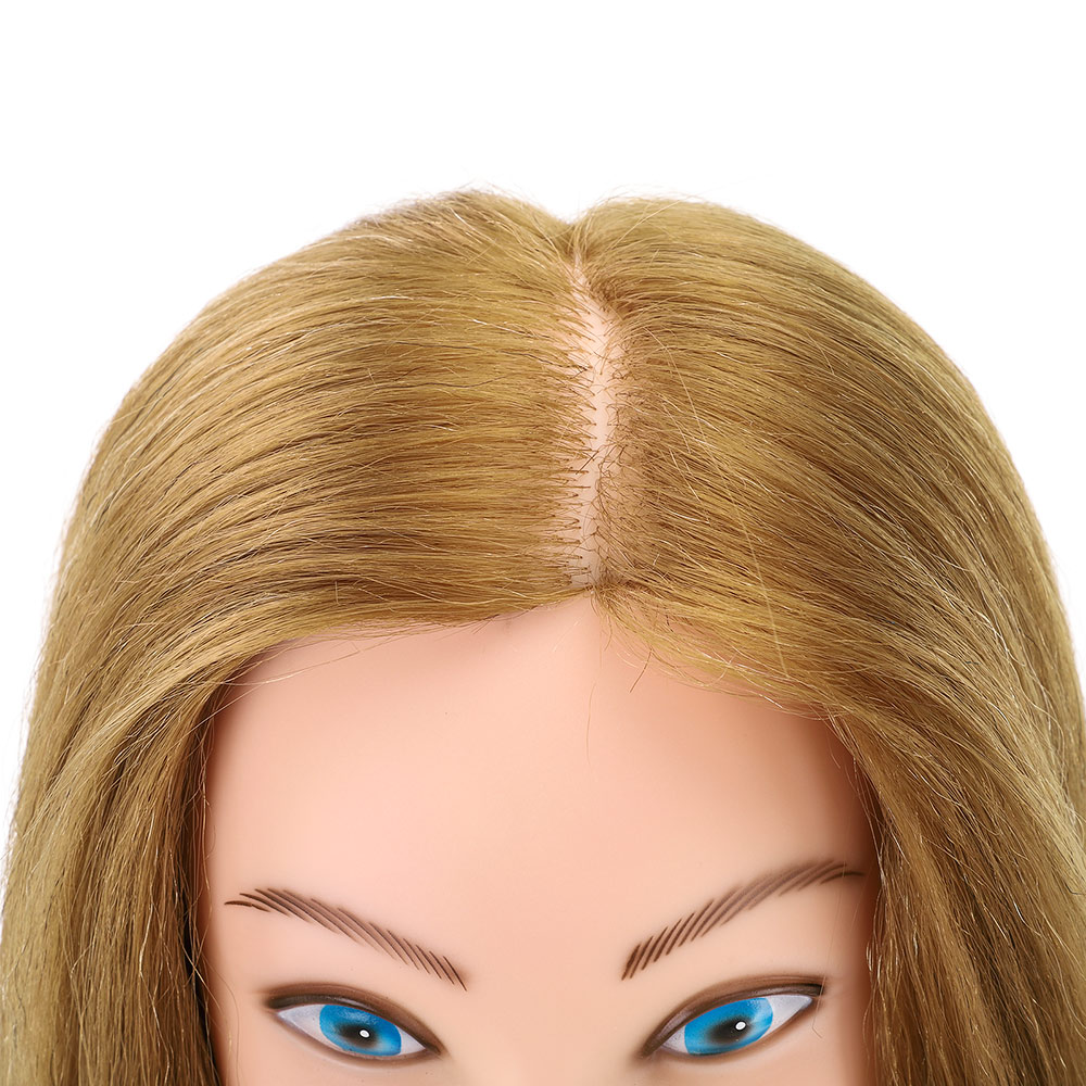 Cap de Coafat cu Par Natural 100% Blond Auriu 60cm - eMAG.ro