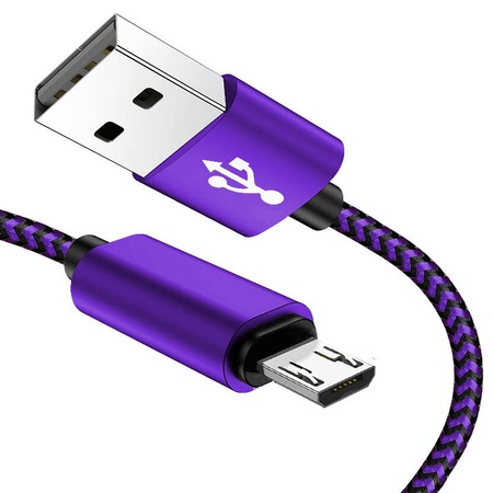 Cablu USB pentru telefon | Incarcare rapida 3.0, C-05-MICRO-VIOLET ...