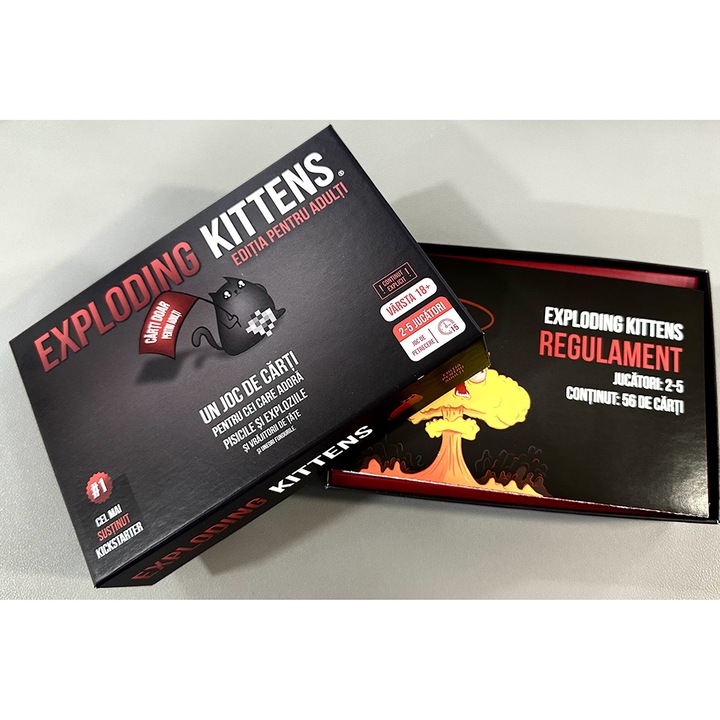 Joc Exploding Kittens, pentru adulti - eMAG.ro