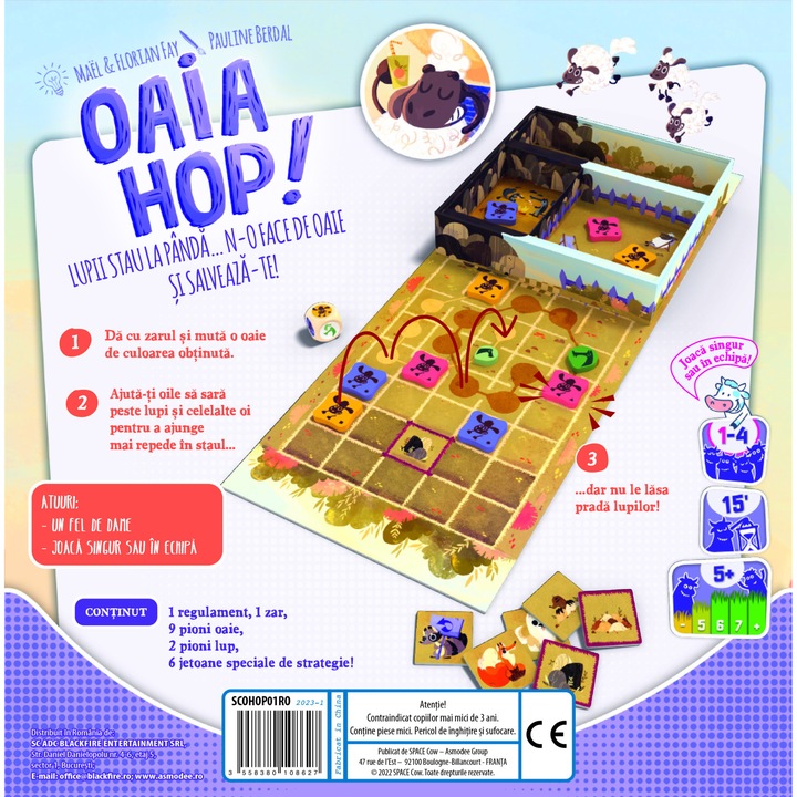 Joc Space Cow - Oaia Hop!, limba romana - eMAG.ro