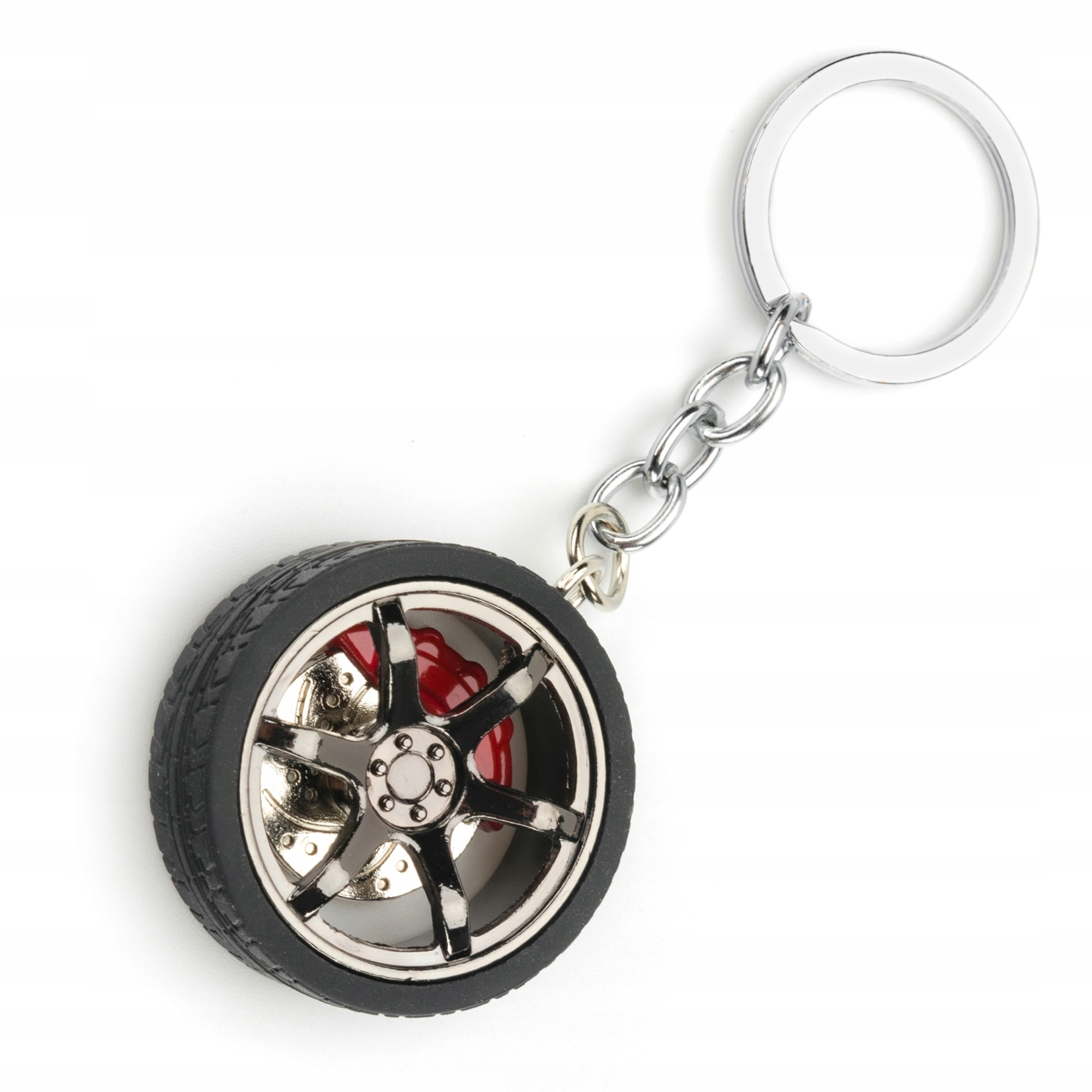 Breloc Pentru Cheie, Forma Anvelopei, 12 x 5.3 cm, Aluminiu, Argintiu ...