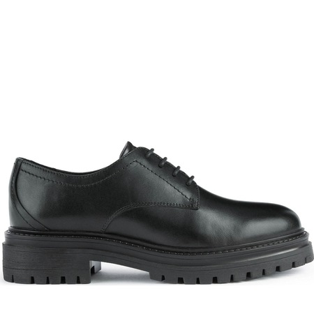 Pantofi formali dama, Geox, Piele naturala, Negru, 38 - eMAG.ro