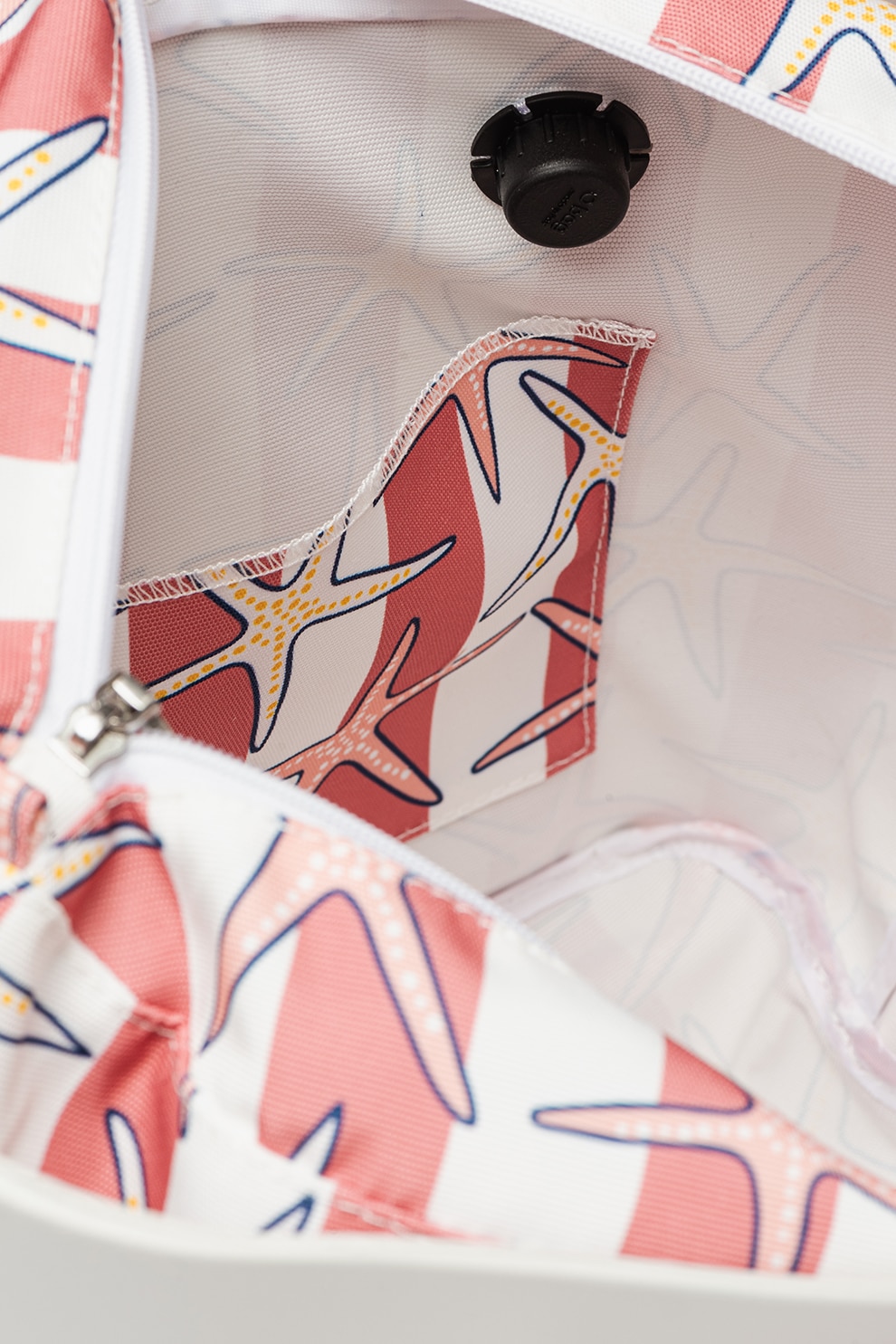 O bag, Geanta tote cu logo stantat, Alb, Roz prafuit - eMAG.ro