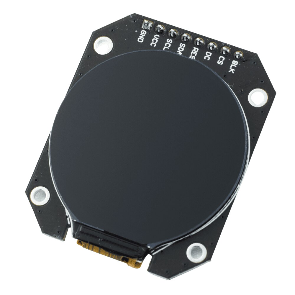 Afisaj rotund TFT IPS GC9A01 240x240px SPI 1.28 inch, Negru - eMAG.ro