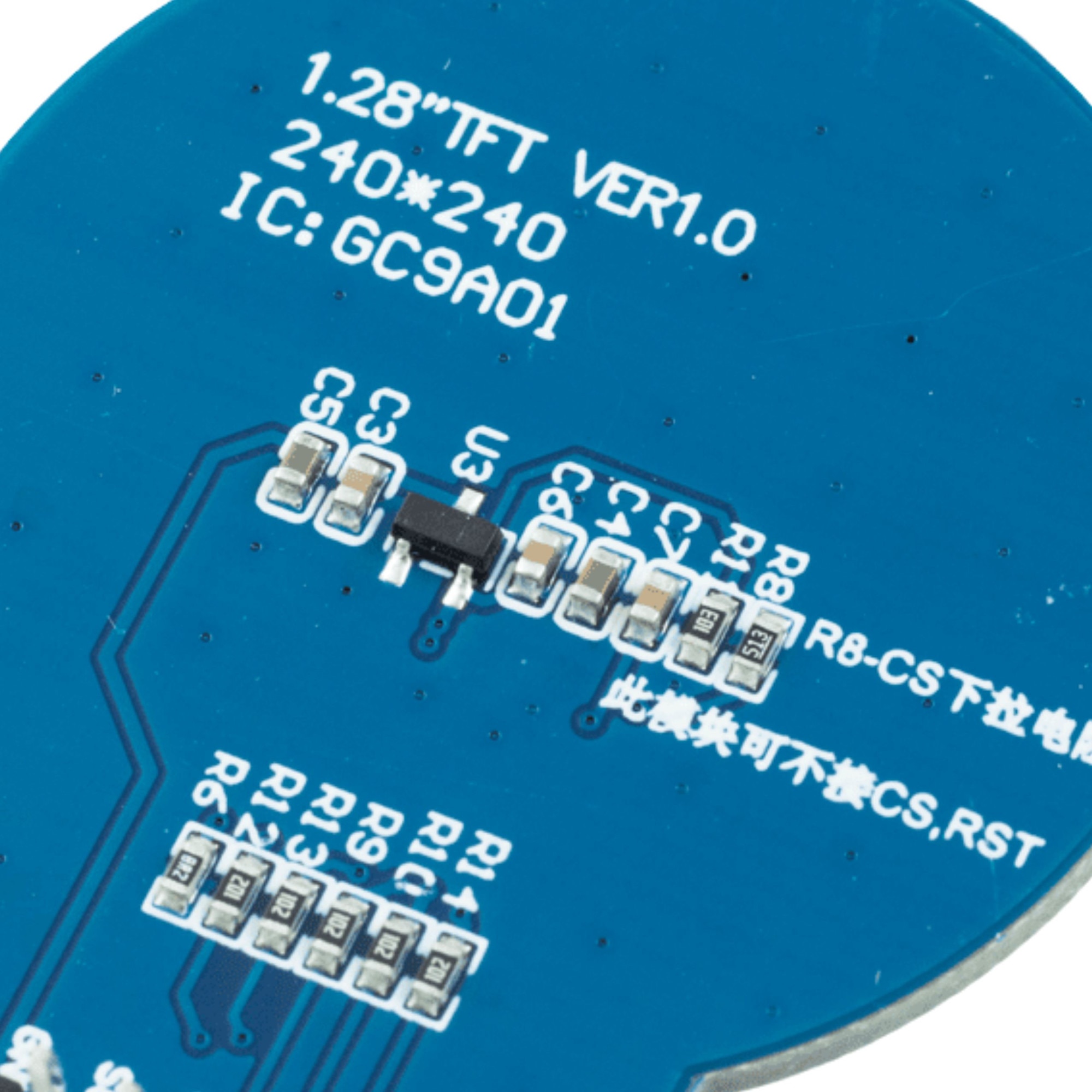 Afisaj rotund TFT IPS GC9A01 240x240px SPI 1.28 inch, Albastru - eMAG.ro