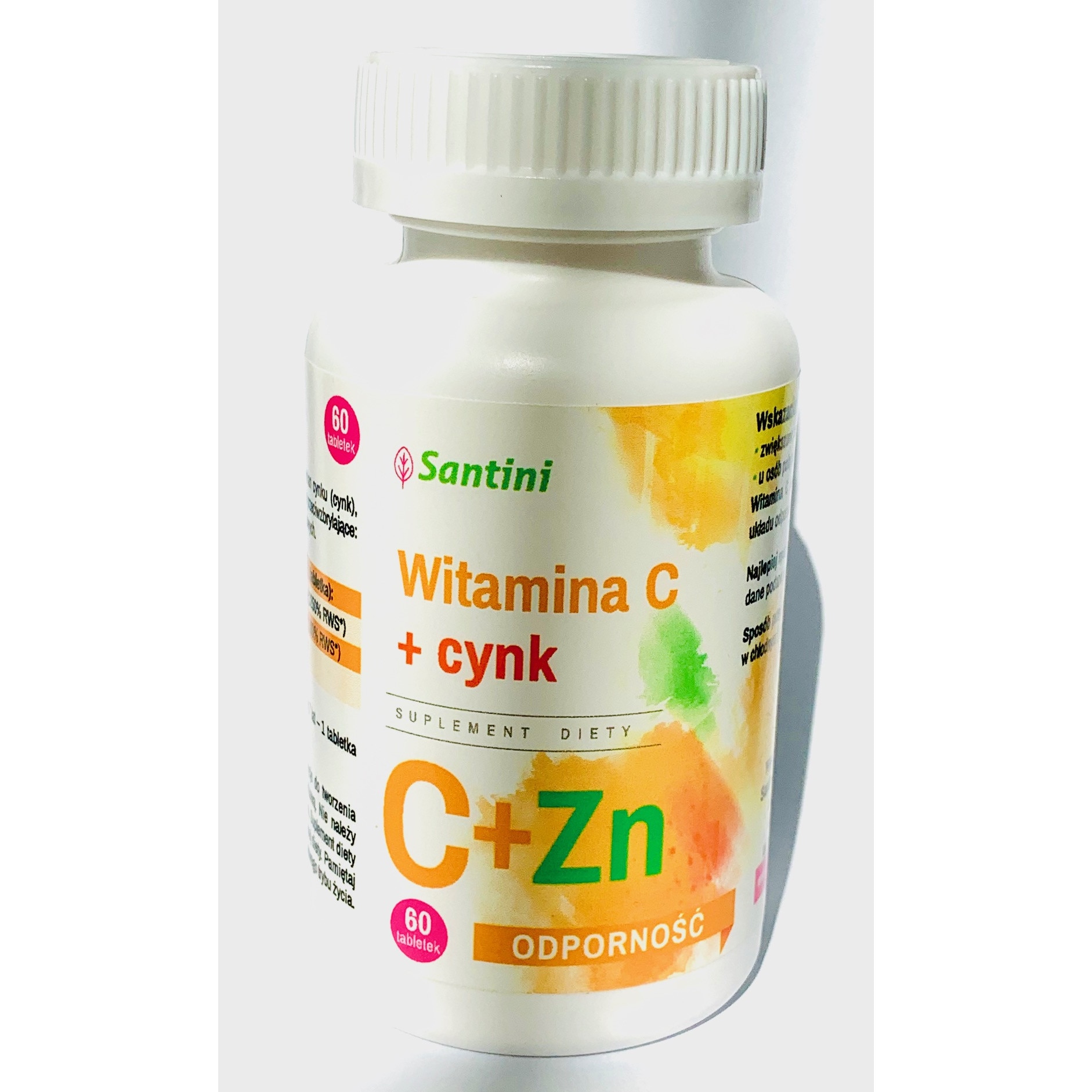 Vitamina C cu zinc, Santini, 1000 mg, 60 tablete - eMAG.ro