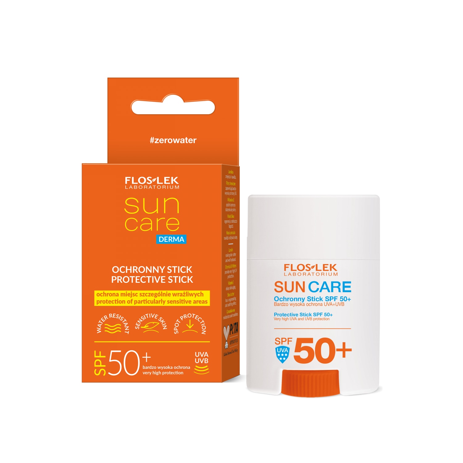 Слънцезащитен стик, Floslek, SPF 50+, Тестван, Прозрачен - eMAG.bg