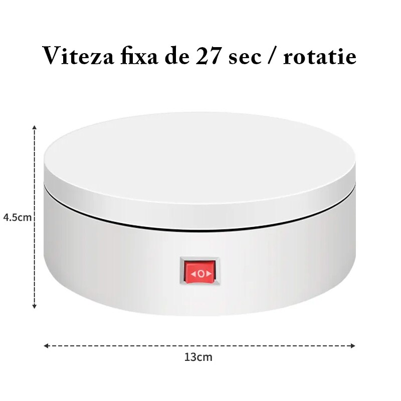 Masa motorizata electrica rotativa foto video, stand rotativ, latime 13 ...