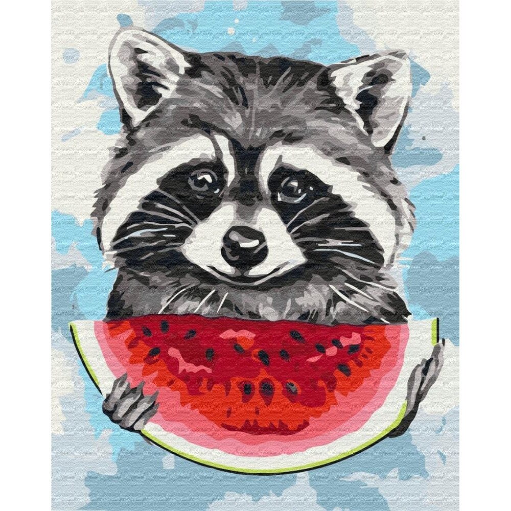 Set pictura dupa numere cu raton, Artnapi, 40 x 50 cm, Multicolor - eMAG.ro