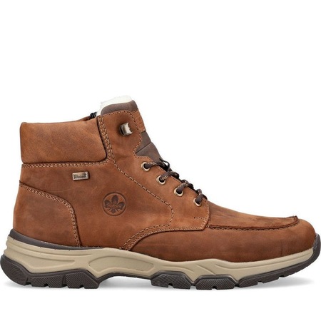 Ghete barbati, Rieker, Piele intoarsa/Lana, Maro, 46 EU - eMAG.ro