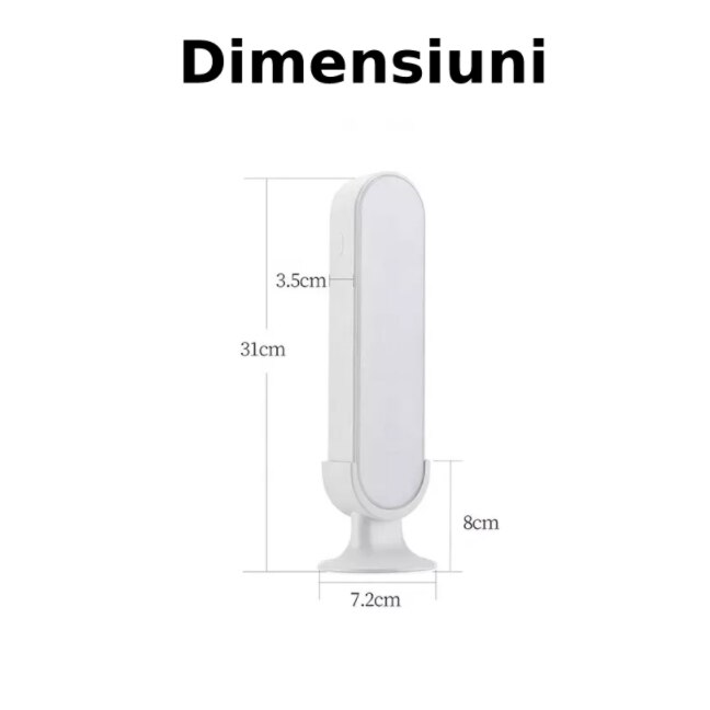 Lampa portabile, LED, RGB, 2000mAh, USB-C, Alb - eMAG.ro