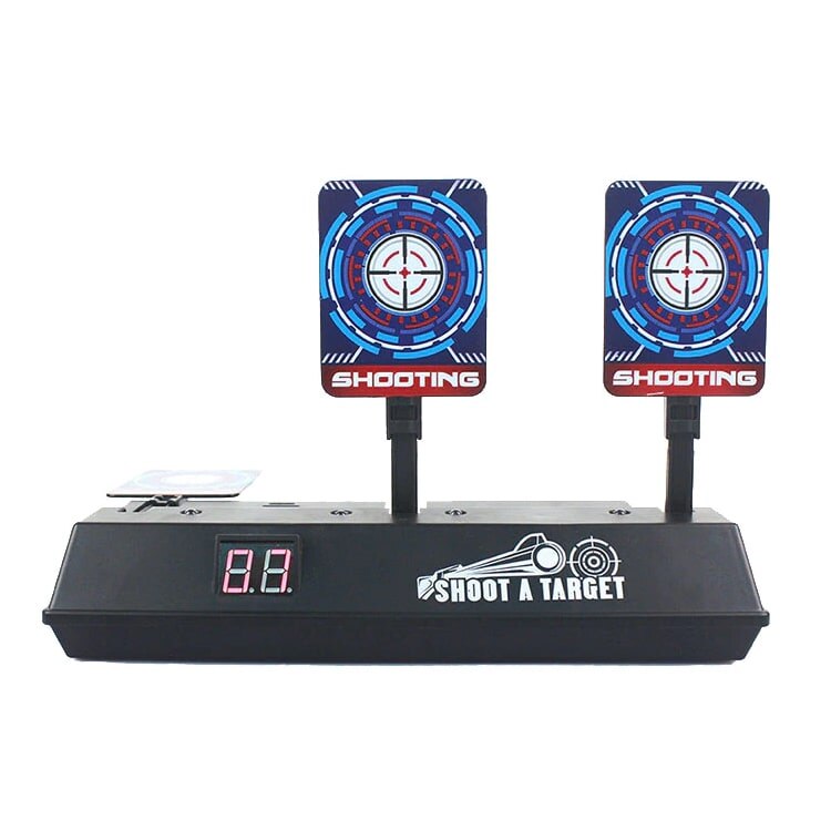 Elektromos céltábla Nerf fegyverekhez, 3 db, fekete - eMAG.hu