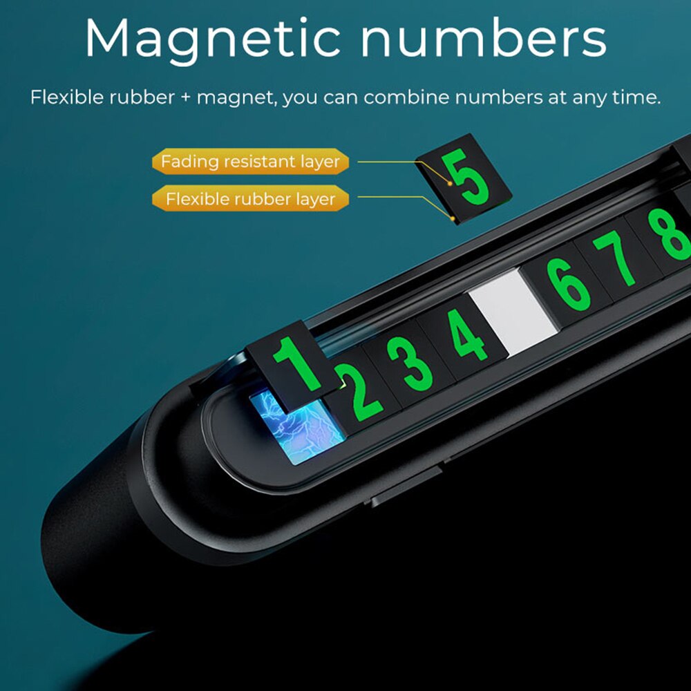 Suport Afisaj Numar De Telefon Pentru Parcare, ONE Click HIDDEN, Negru ...