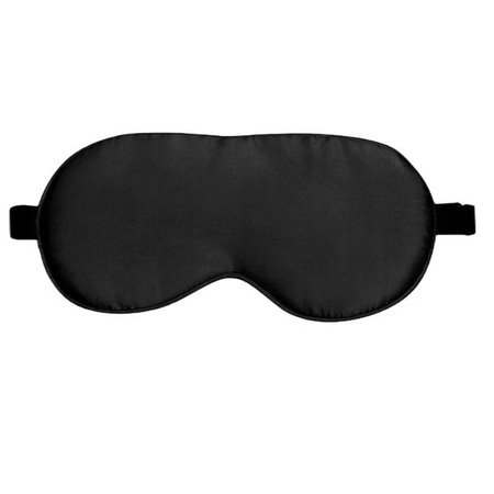 Masca pentru somn, 20 x 10 cm, Satin, Negru - eMAG.ro