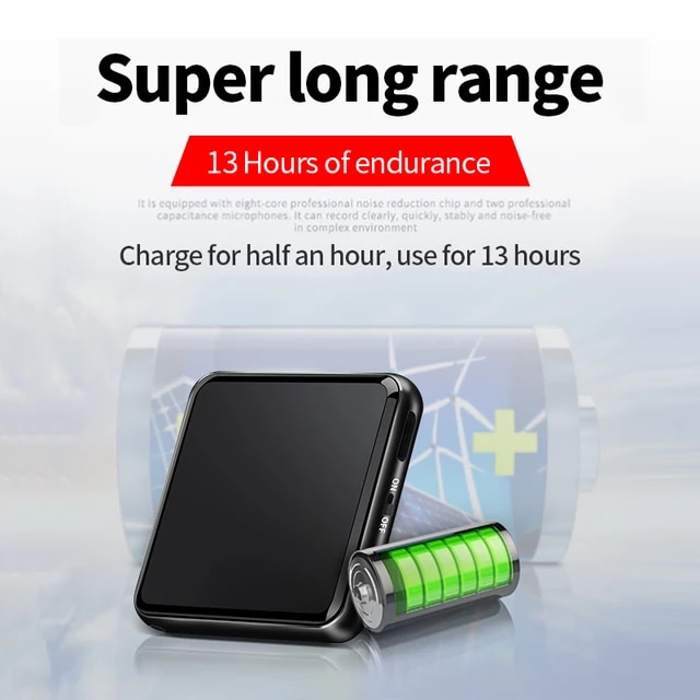 Mini reportofon spion profesional cu reducere inteligenta a zgomotului ...