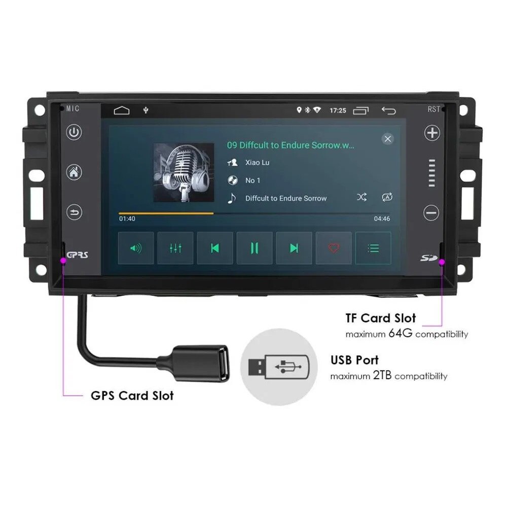 Multimedia auto, ZT, Pentru Jeep Wrangler/Cherokee/Compass/ Commander ...