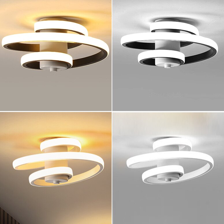 Plafoniera LED, Toolight, Aluminiu, 19W, 23*21*10cm, Lumina calda 3000K ...