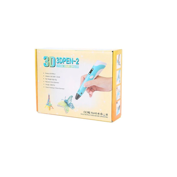 Pix 3D, Pentru desene si figurine, Mod de operare 12 V, Alb/Albastru ...