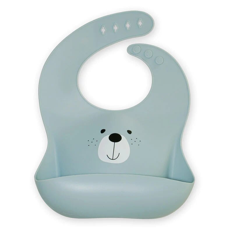 Baveta din silicon Bob Cloud Blue- Saga Copenhagen - eMAG.ro