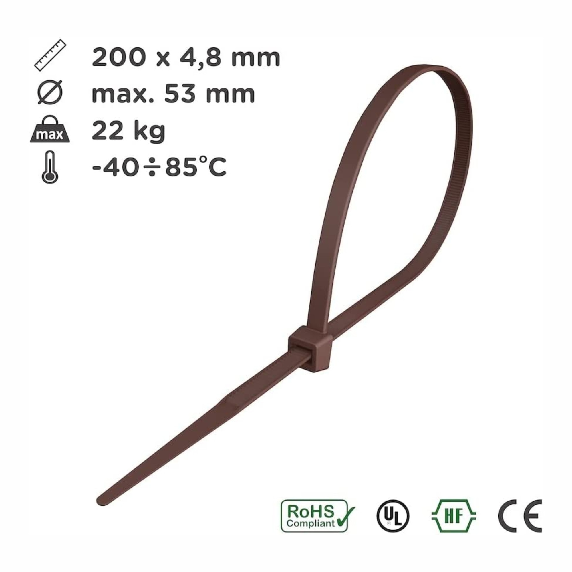 Set 100 buc Soricei, Coliere de Plastic, Fasete, Bride pentru Gradina ...