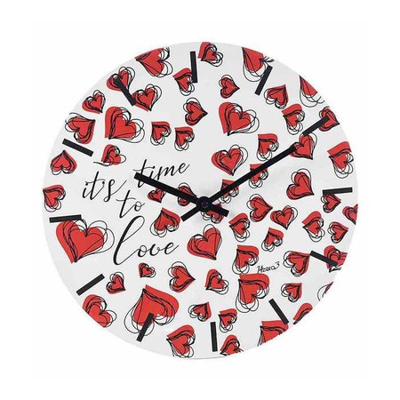 Стенен дървен часовник Love 30см - eMAG.bg