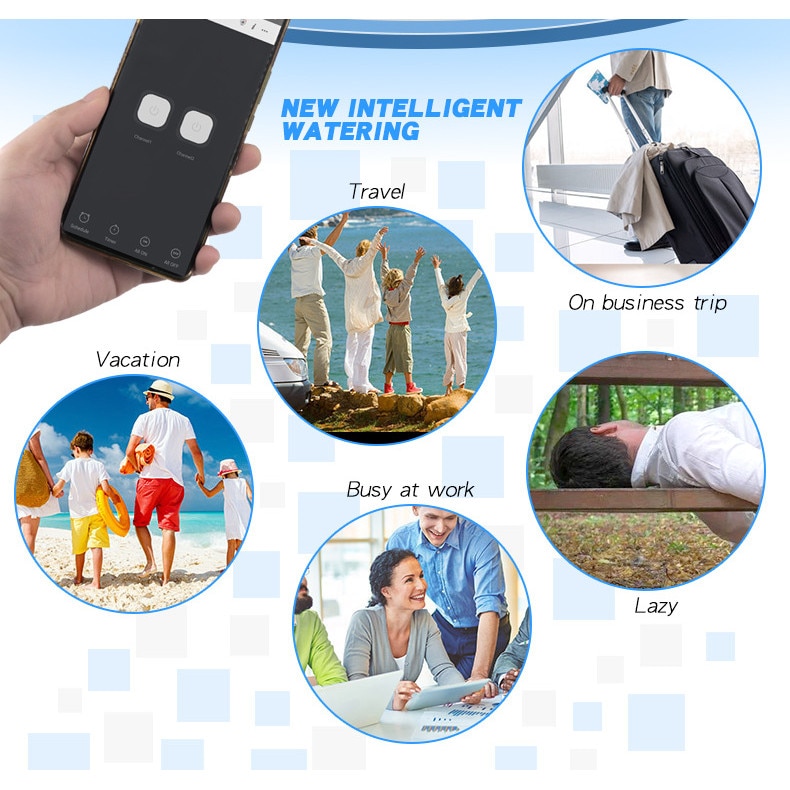 Kit de irigat la radacina plantelor, Florilor, WIFI, Dispozitiv de ...