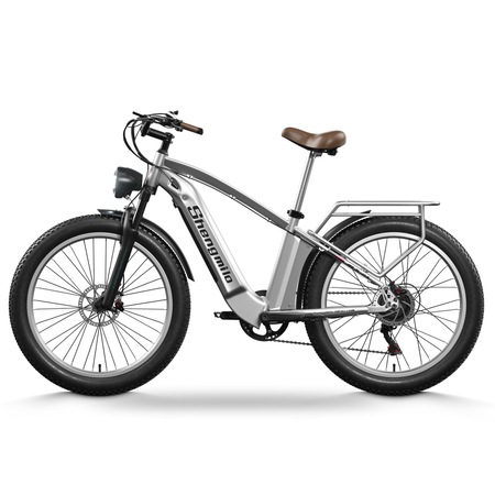 Електрически велосипед Shengmilo MX04, скорост 7, 48V15AH, сребрист ...