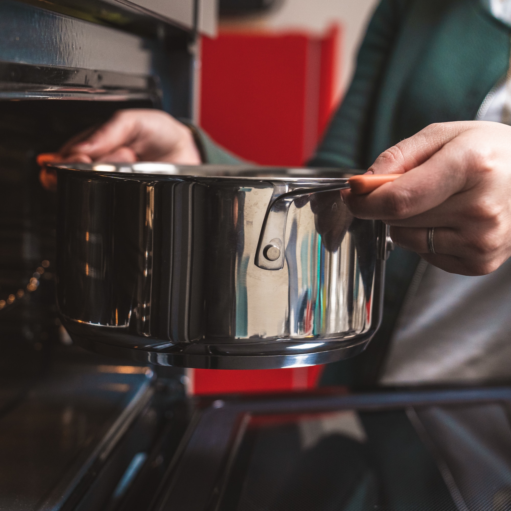 Set 6 piese Tefal Opti'Space, cratita 18 cm, oala 20/24 cm, 3 capace de sticla, otel inoxidabil ...