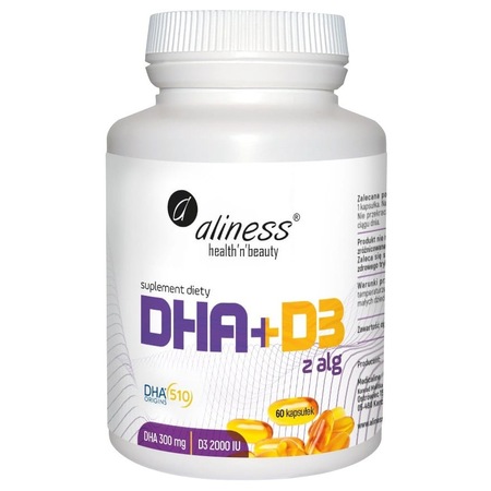 Supliment alimentar, ALINESS Omega DHA+D3, 60 capsule - eMAG.ro
