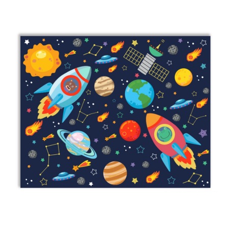 Puzzle, FreeBiz®, 100 piese, Racheta spatiala, 23X29cm, 4-8ani ...