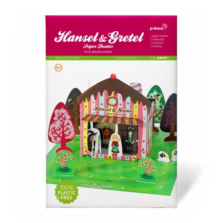 Set de decupat, lipit si jucat, Hansel si Gretel, teatru de papusi din ...