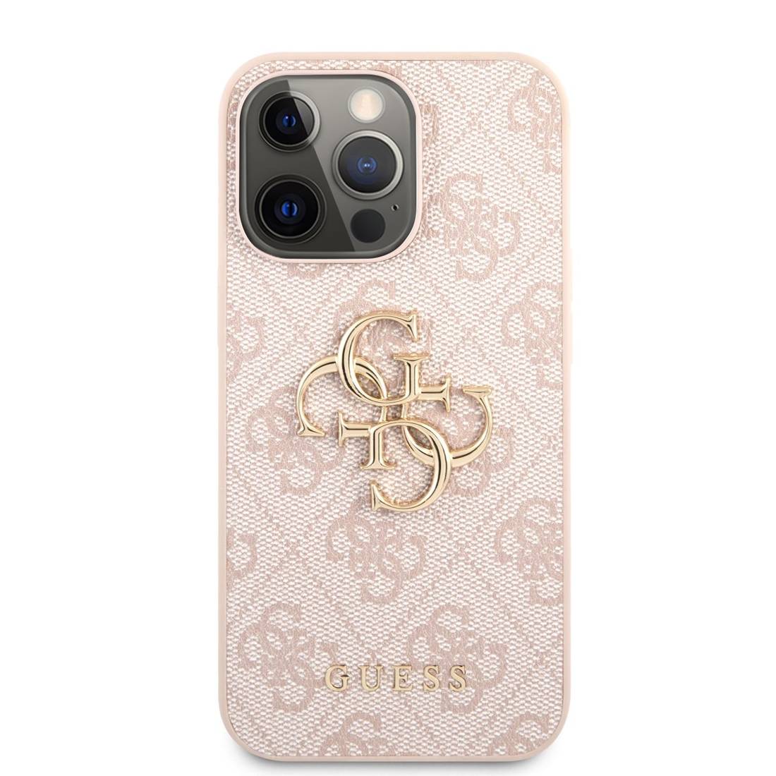 Husa de protectie Guess cu logo metalic PU 4G pentru iPhone 13 Pro Max ...