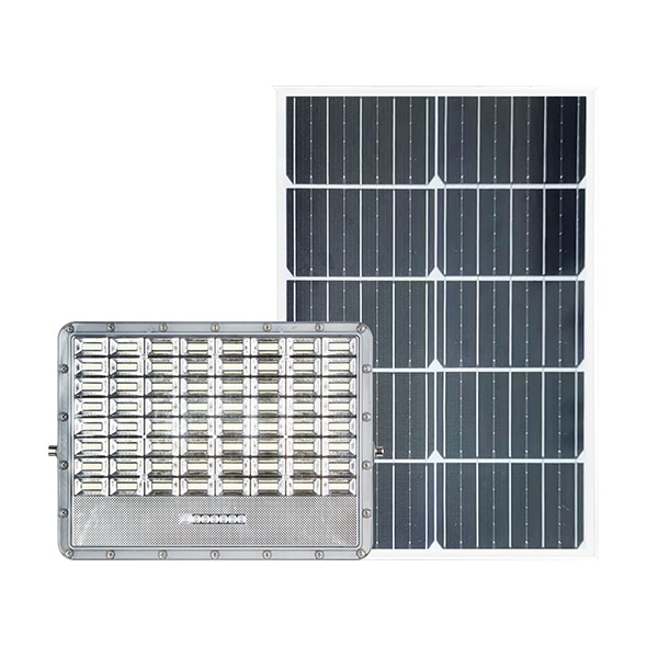Proiector solar cu LED-uri de 30W, 3000 Lm, 6000K, 3.2V/22Ah, cu panou ...