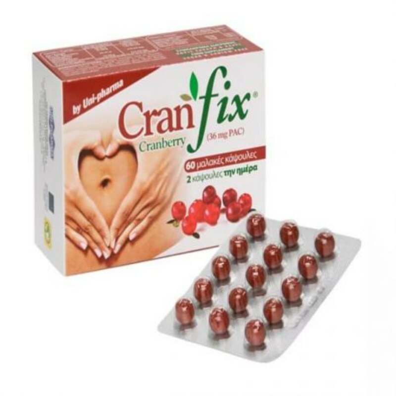 Supliment alimentar Cranfix, Uni-Pharma, 60 capsule moi, Merisoare ...