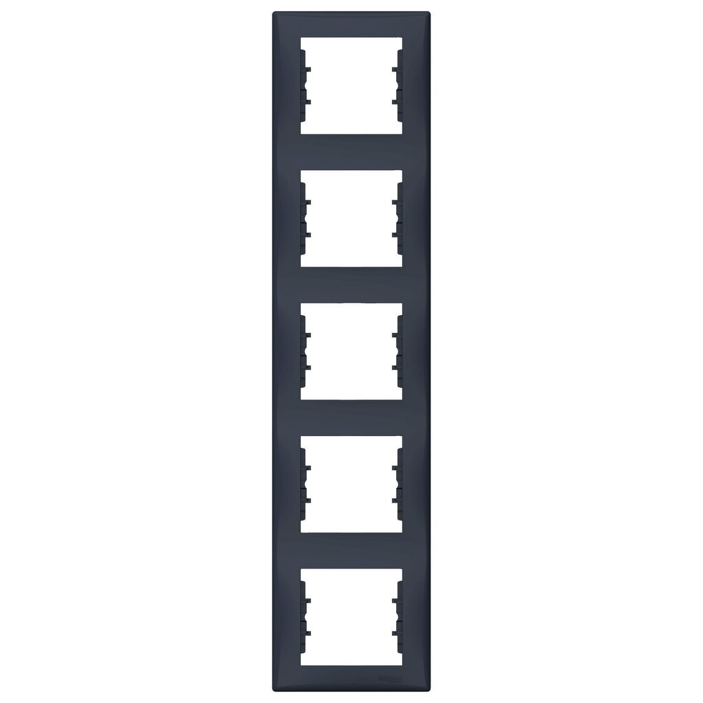 Rama 5 module verticala, IP20, Grafit, Schneider Sedna - eMAG.ro