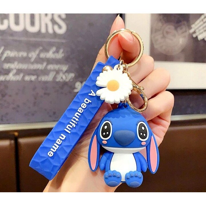 Breloc pentru chei, Stitch Angel, Albastru - eMAG.ro