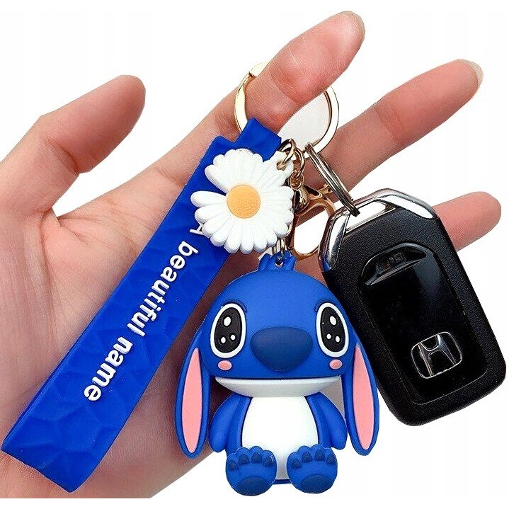 Breloc pentru chei, Stitch Angel, Albastru - eMAG.ro