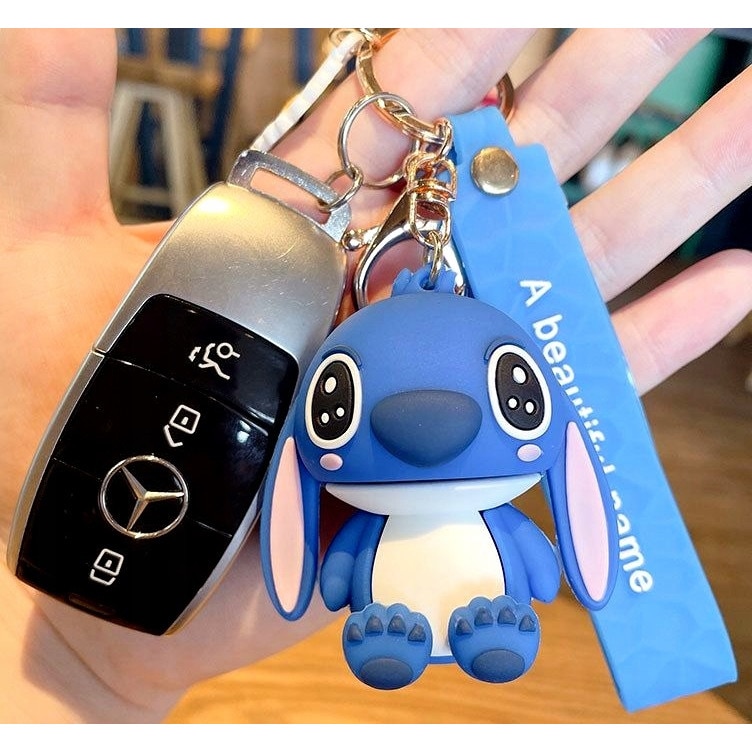 Breloc pentru chei, Stitch Angel, Albastru - eMAG.ro