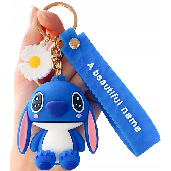 Breloc pentru chei, Stitch Angel, Albastru - eMAG.ro