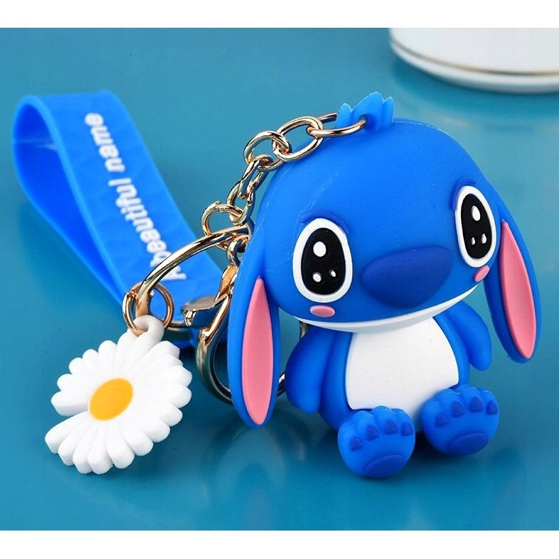 Breloc pentru chei, Stitch Angel, Albastru - eMAG.ro
