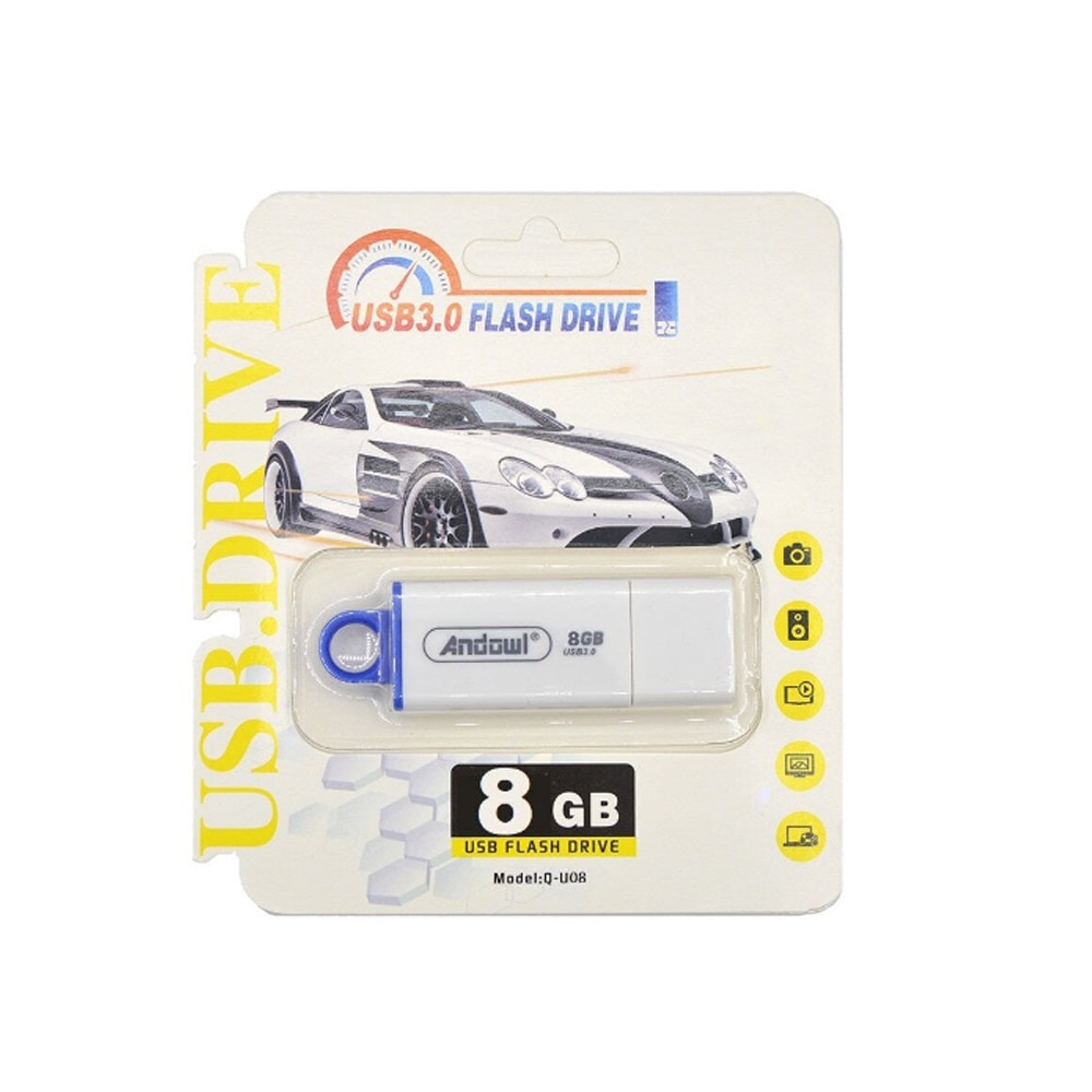 Memory Stick 8GB, USB 3.0, бял - eMAG.bg