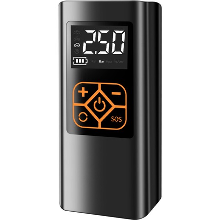 Compresor auto portabil Wireless, cu cablu de alimentare de 30 cm ...