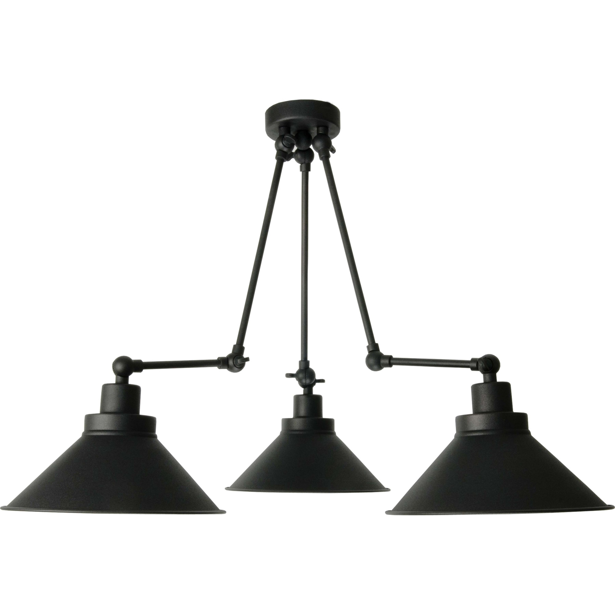 Plafoniera tavan Carolla, Edylit, Metal, 50 x 73 cm, Negru - eMAG.ro