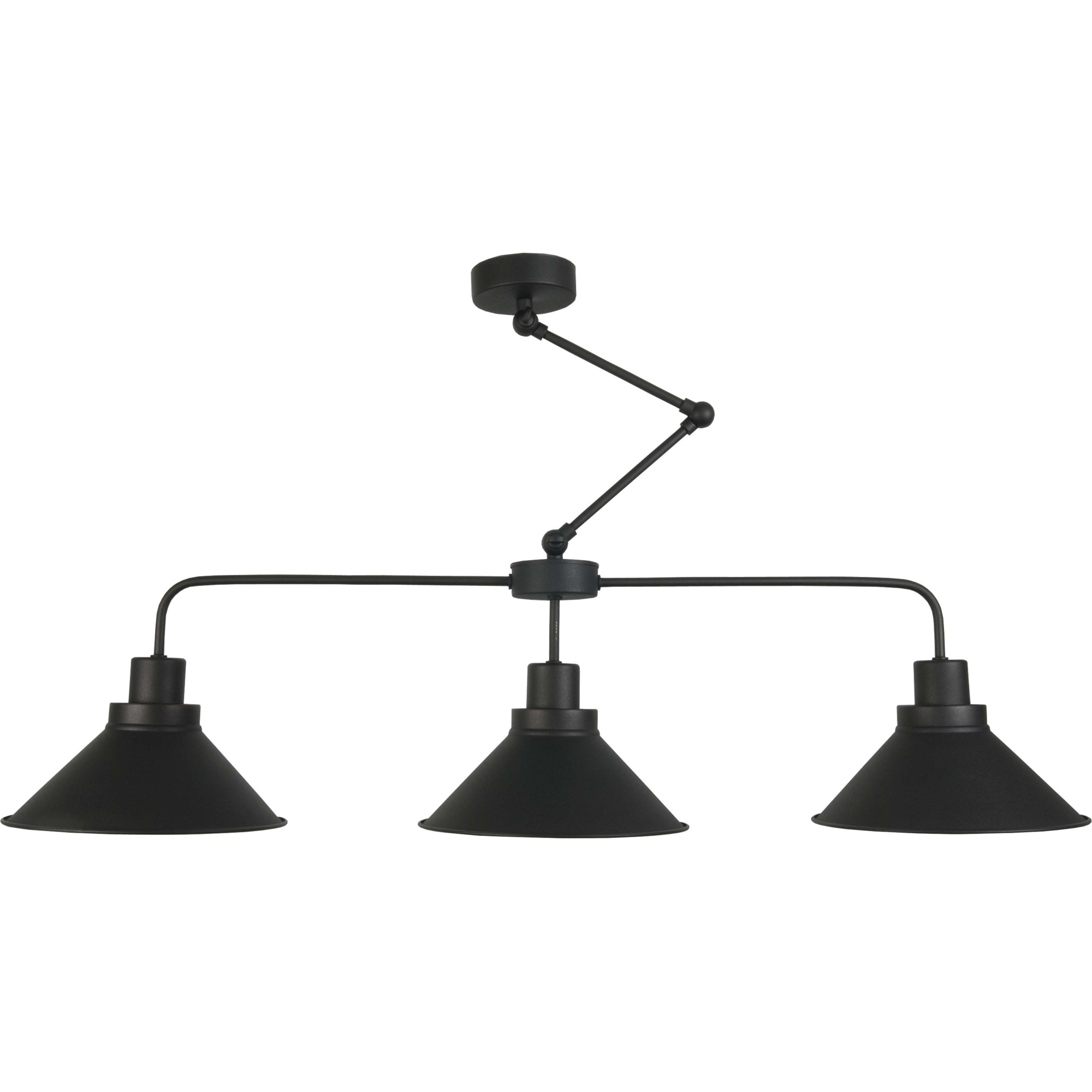 Plafoniera tavan Kloe, Edylit, Metal, 55 x 100 cm, Negru - eMAG.ro