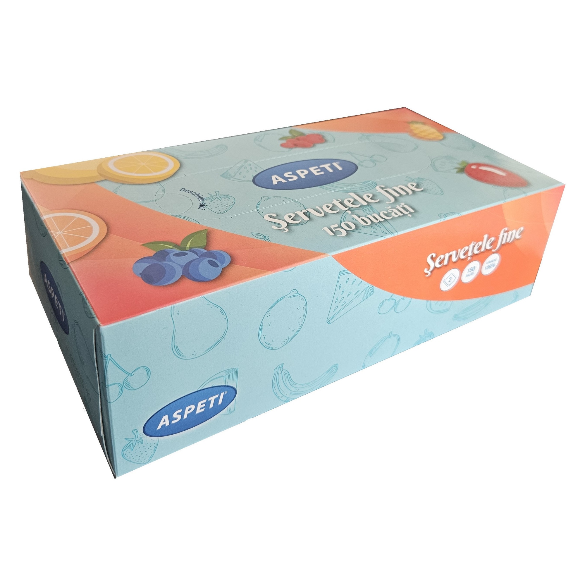 Set servetele la cutie, 2 straturi, 150 buc/cutie - eMAG.ro