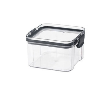 Recipient transparent din plastic, 460ML, patrat, ermetic, pentru ...