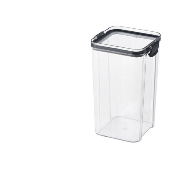Recipient transparent din plastic, 1300ML, patrat, ermetic, pentru ...