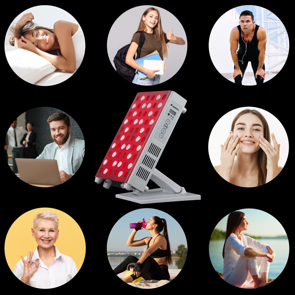 Lampa terapie, Insportline, LED, Infrarosu, Alb - eMAG.ro