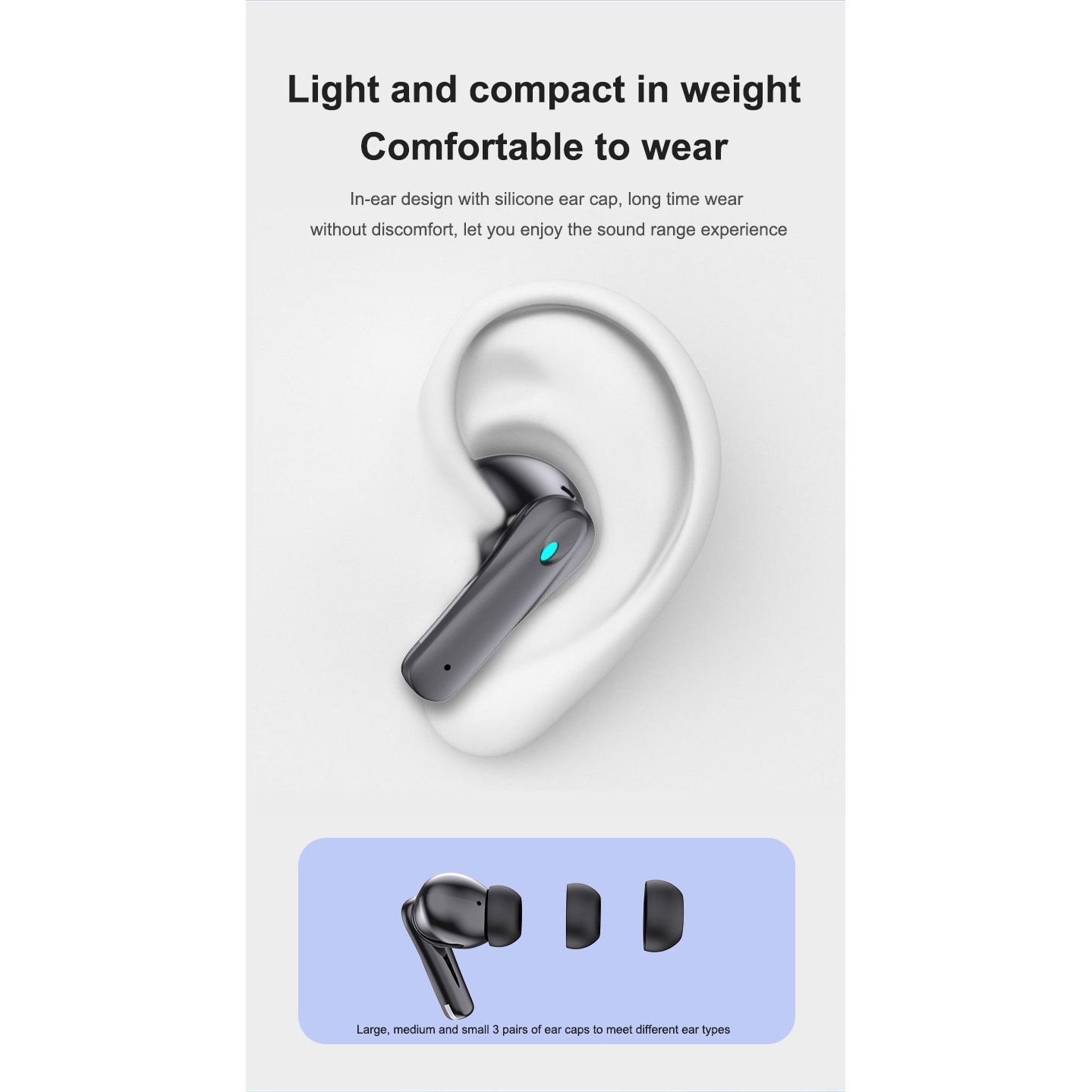 Bluetooth безжични слушалки XYLER, Bluetooth 5.3+EDR, QI зареждане, IPX5 водоустойчивост ...